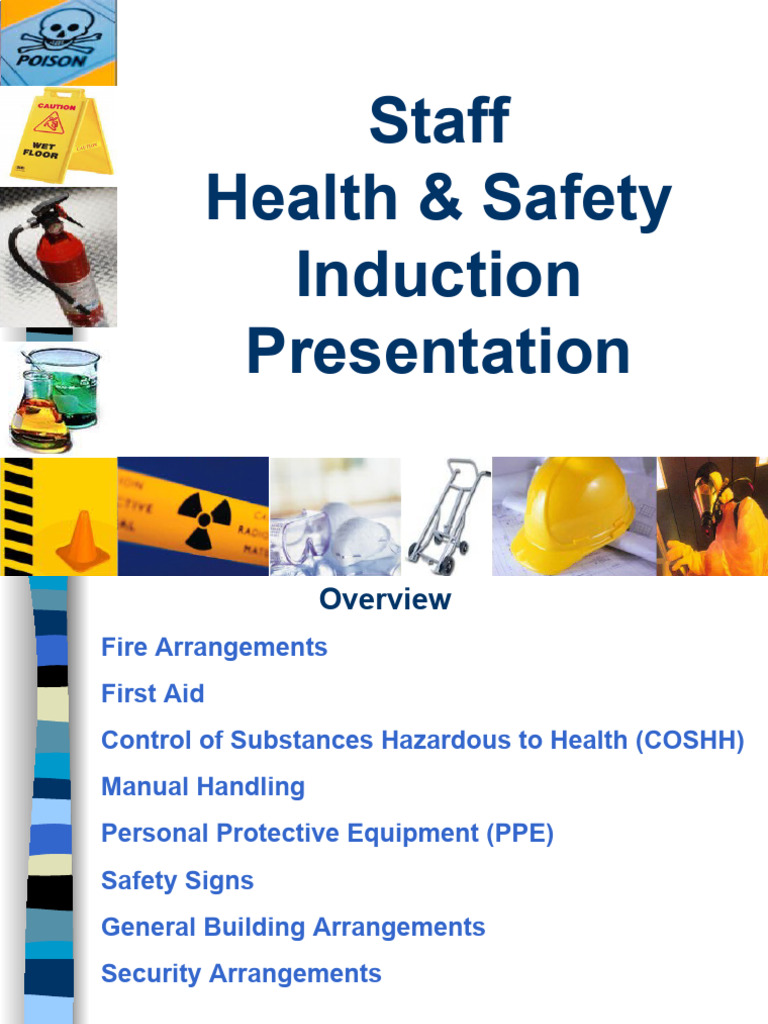 Health & Safety Staff Induction Presentation | PDF | Wellness