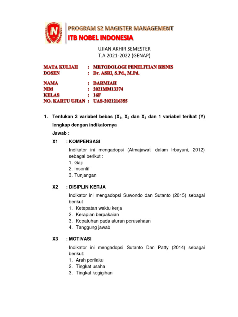 Metodologi Penelitian Bisnis | PDF