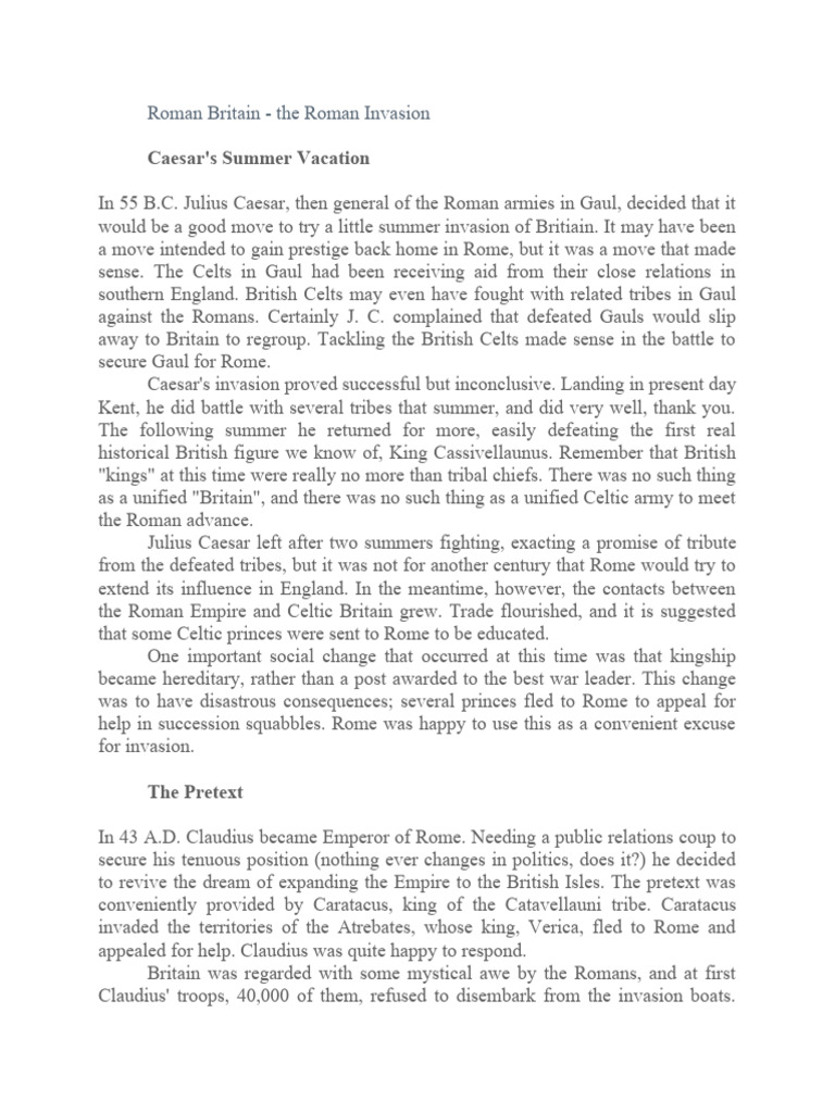 Roman Occupation | PDF | Roman Britain | Celts