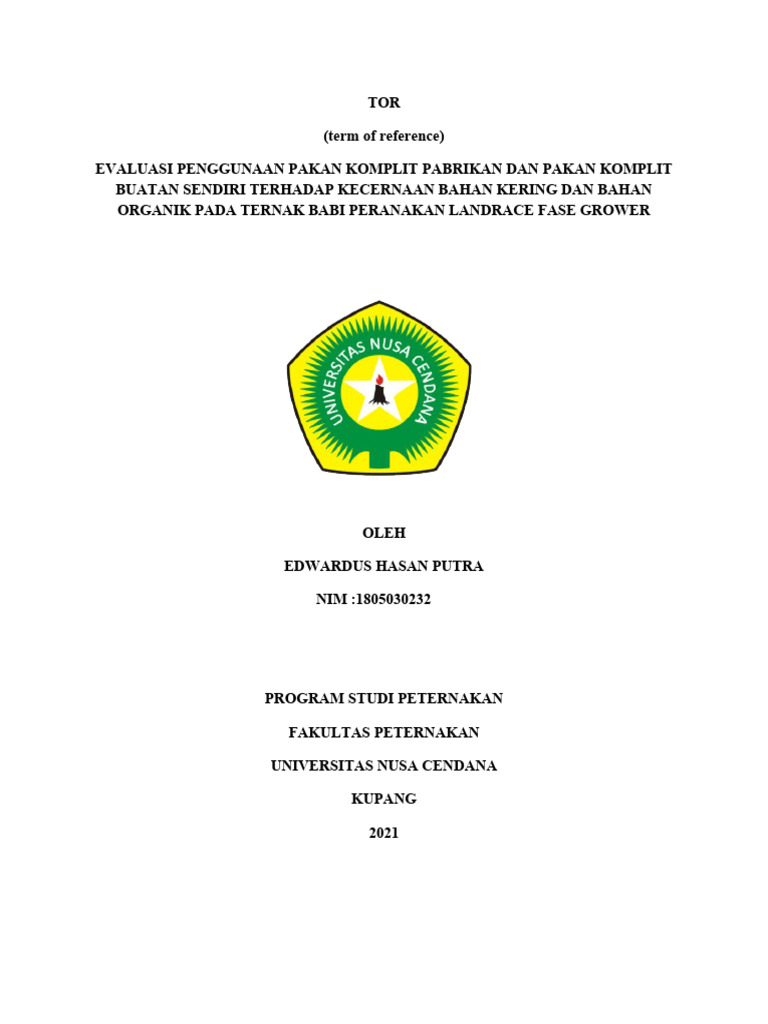 Tor Edwardus Hasan Putra | PDF