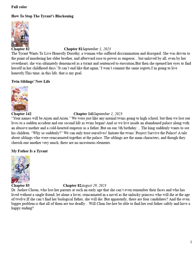 Manhwa Full Color 8.09 | PDF