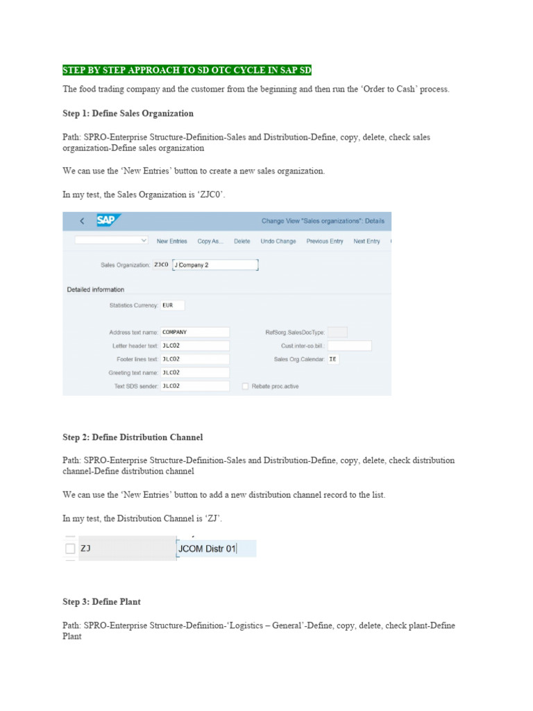 SAP SD Order to Cash Cycle Guide | PDF | Invoice | Receipt