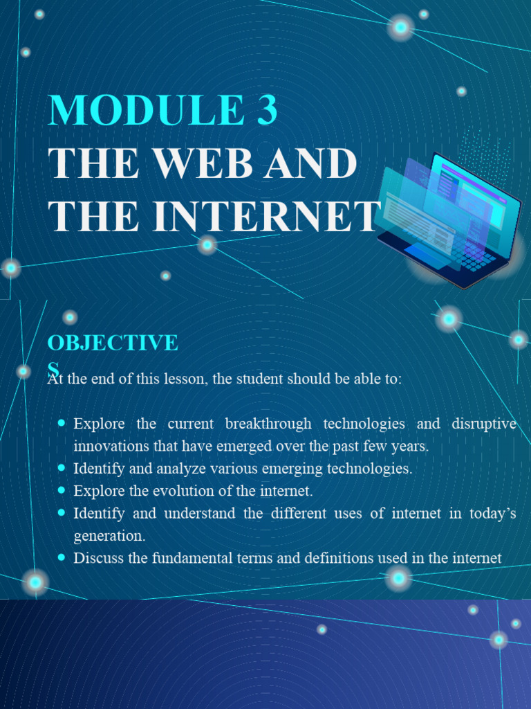 Module 3 The Web and The Internet | PDF