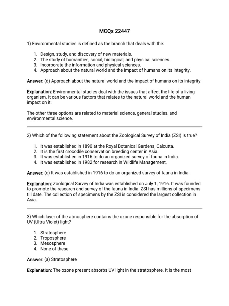 MCQs 22447 | PDF
