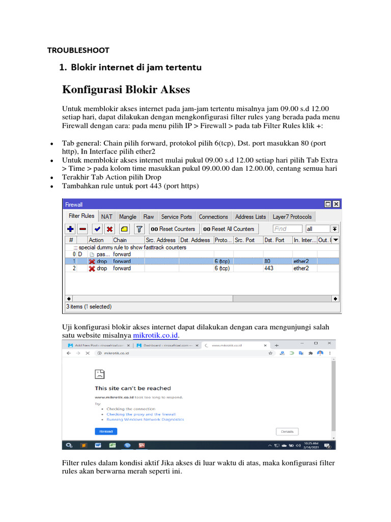 TROUBLESHOOT Kluster 3 | PDF