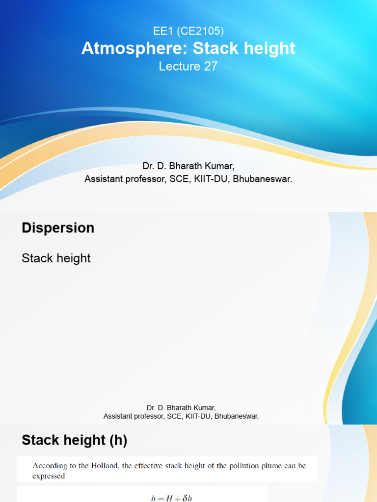 EE1 Lecture27 Stackheight | PDF