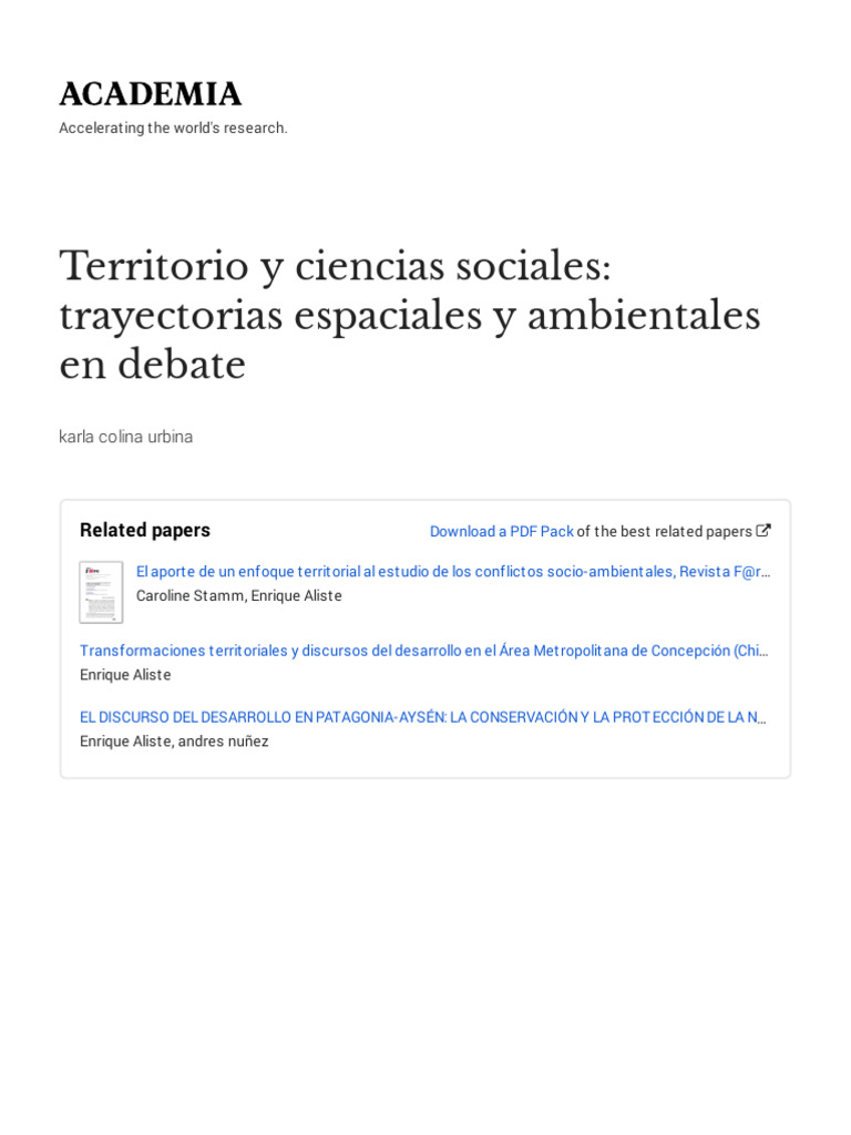 Territorio y Ciencias Sociales - Trayectorias Espaciales y Ambientales ...