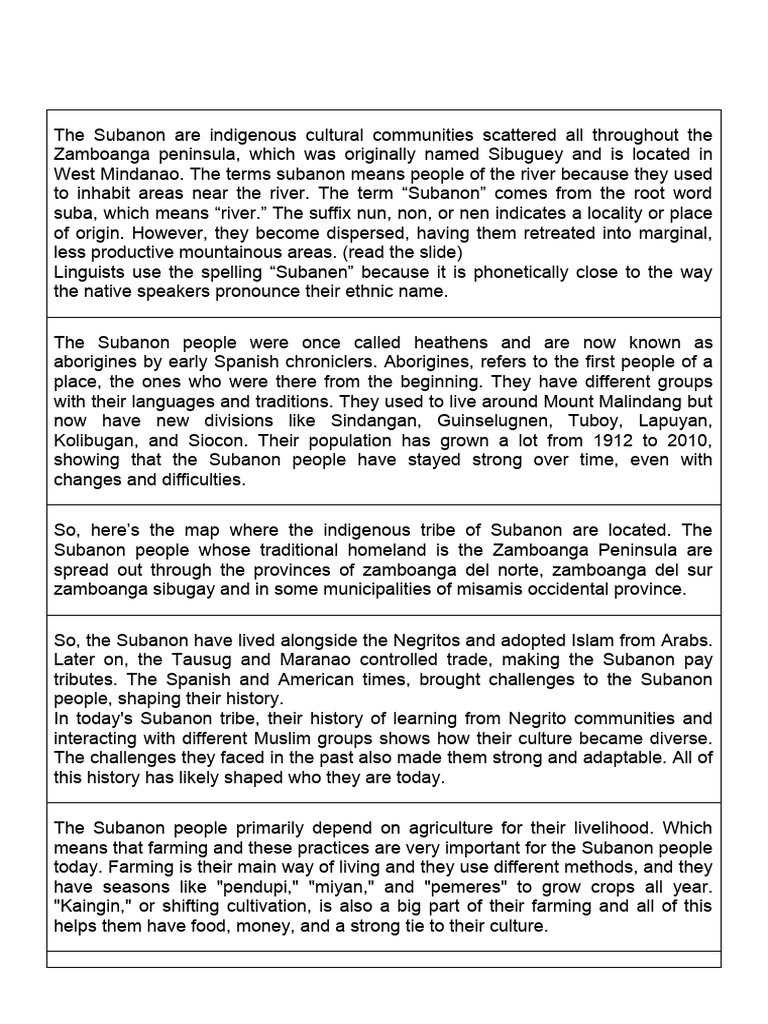 Subanon Tribe: Culture and Traditions | PDF | Mindanao | Marriage