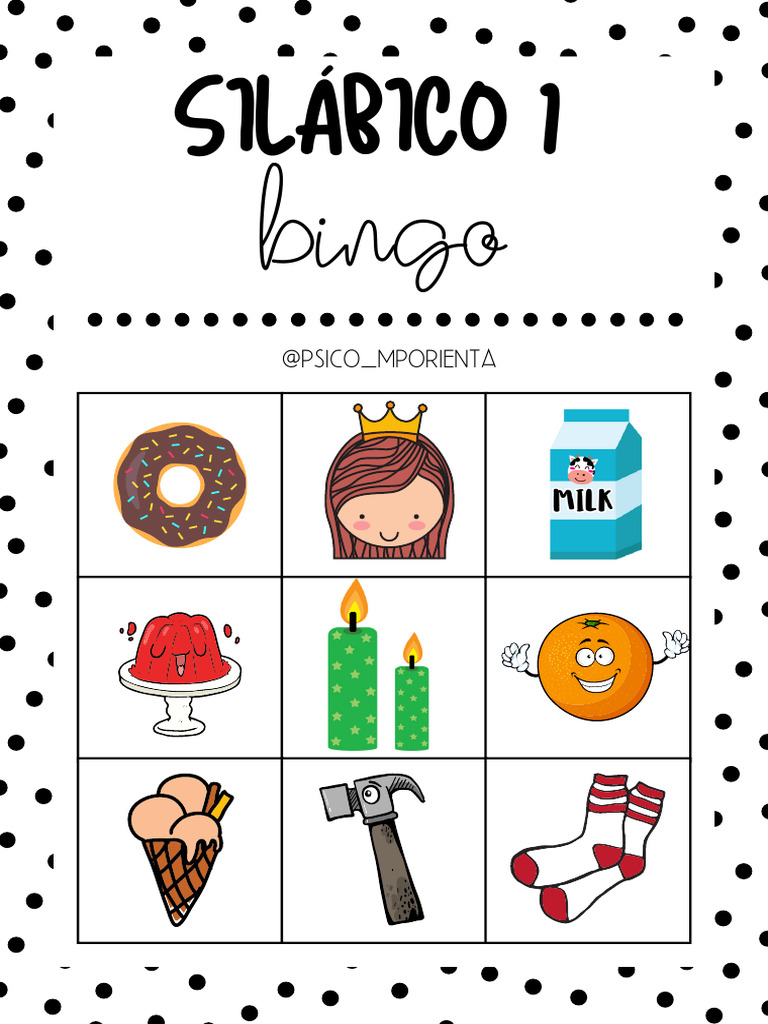 ?bingo Sílabas ? | PDF | Deportes y actividades al aire libre