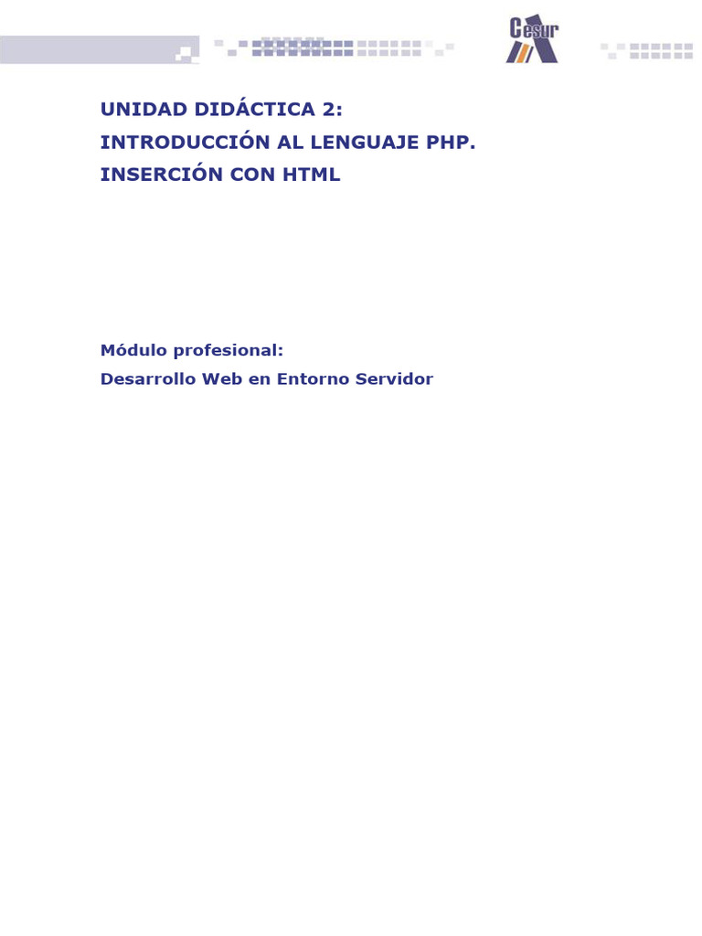UD2 - Entorno de Servidor | PDF