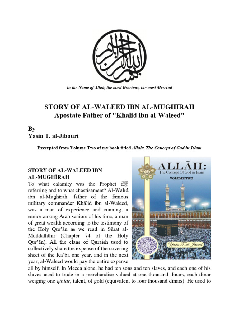 Story of Al Waleed Ibn Al Mughirah | PDF | Muhammad | Quran