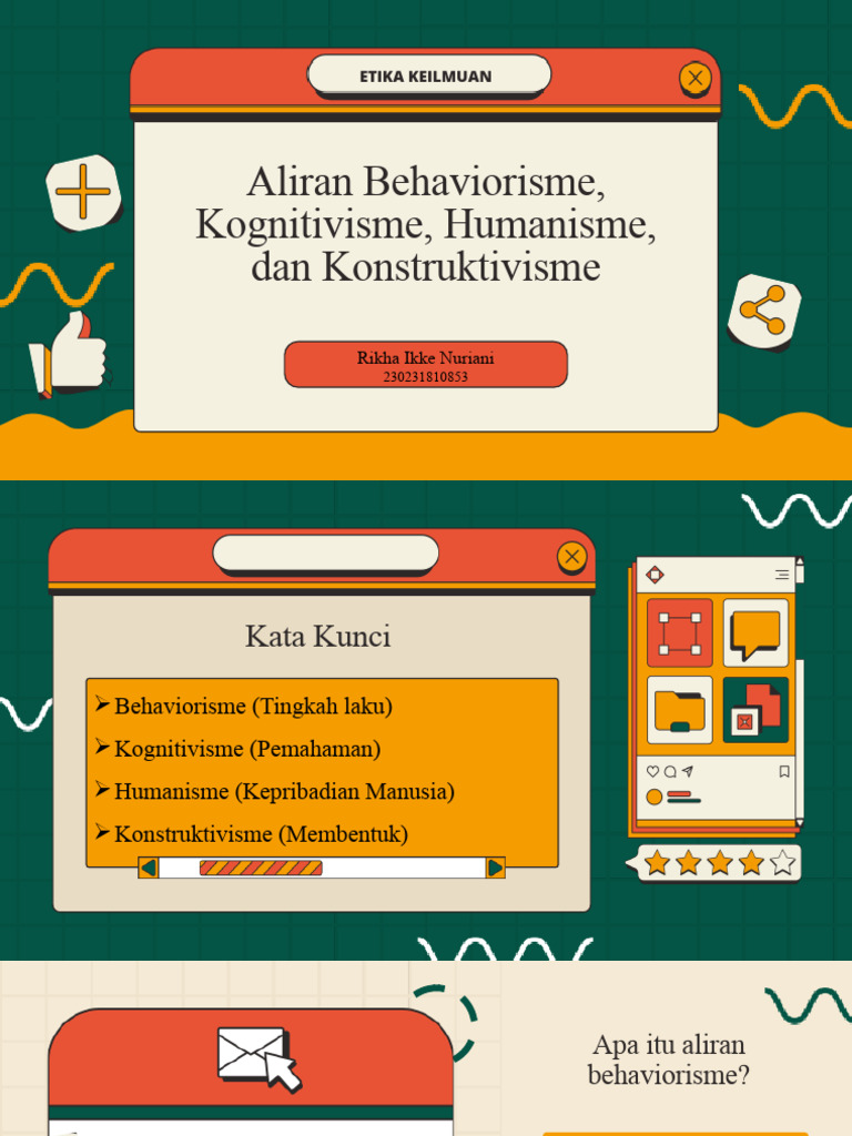 Aliran Behaviorisme, Kognitivisme, Humanisme Konstruktivisme Baru | PDF