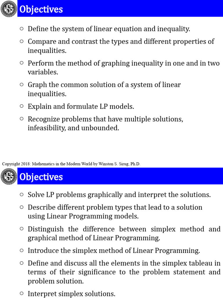 MMW Chap 6 Linear Programming | PDF | Linear Programming | Mathematical Optimization