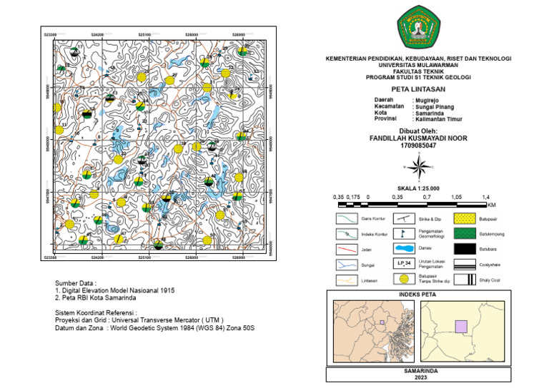 Peta Lintasan Sayatan FANDILLAH | PDF