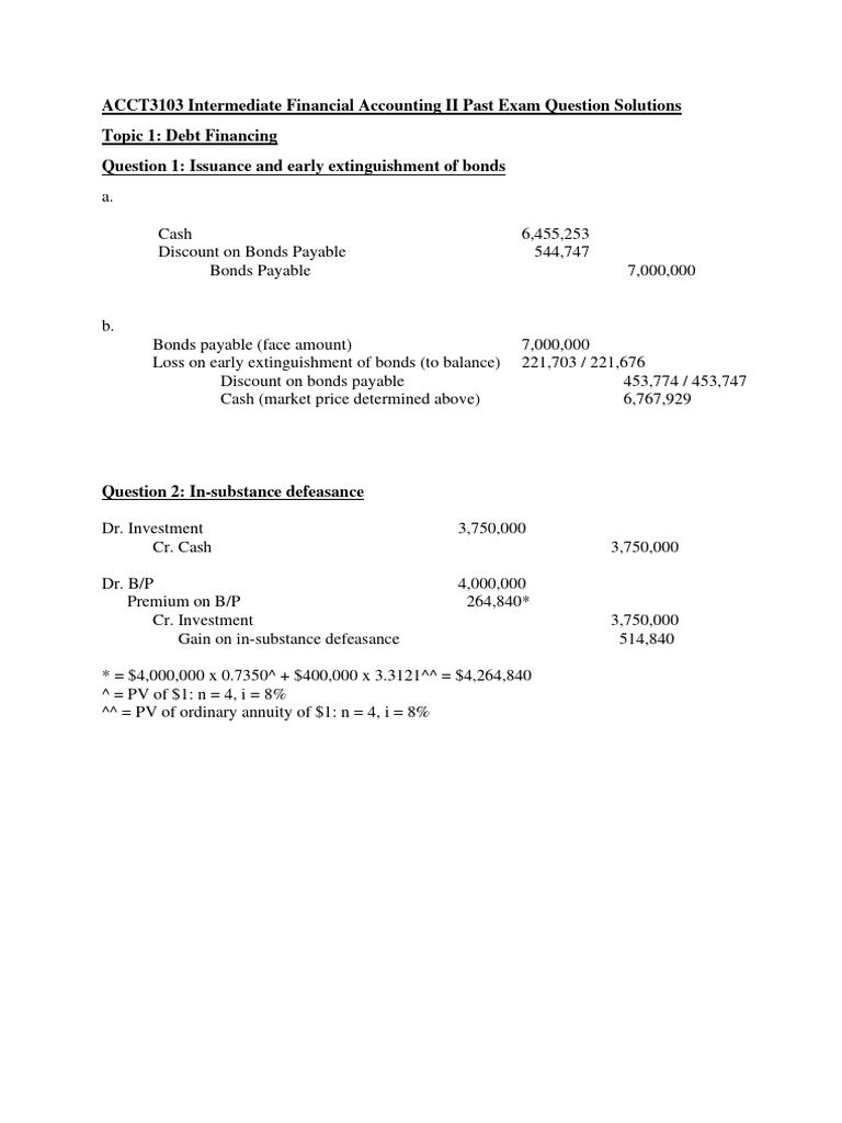 Debt Financing Solutions | PDF | Bonds (Finance) | Discounting