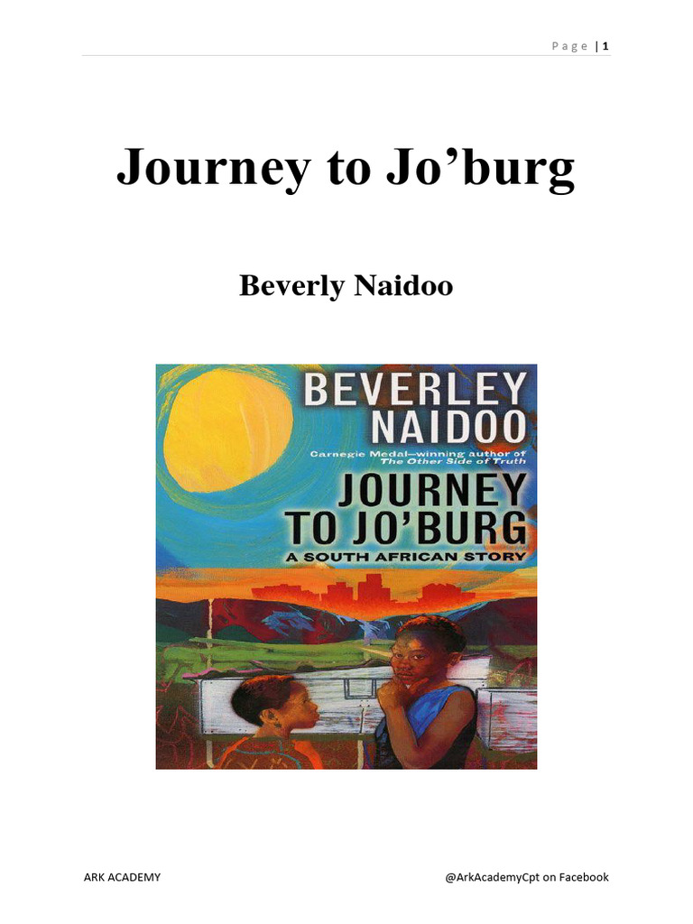 Journey To Joburg Lesson Plan | PDF