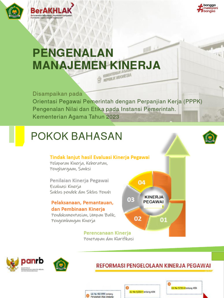 Pengenalan Manajemen Kinerja | PDF
