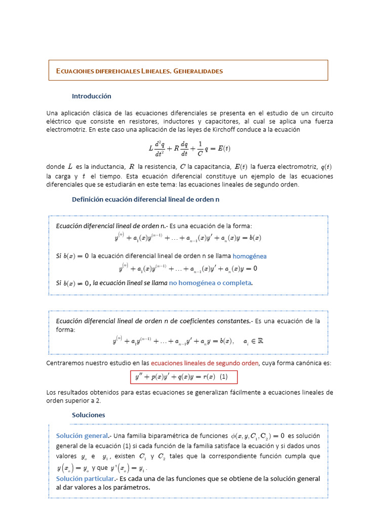 5PPT | PDF | Ecuaciones | Linealidad