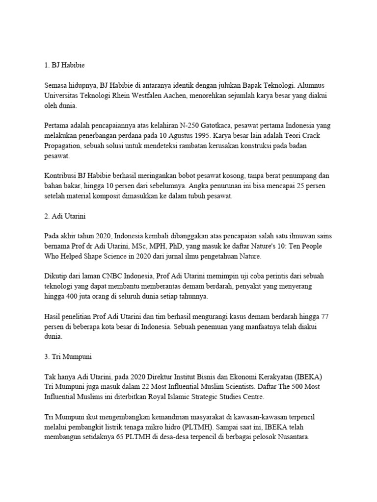 Tokoh-Tokoh Sains | PDF