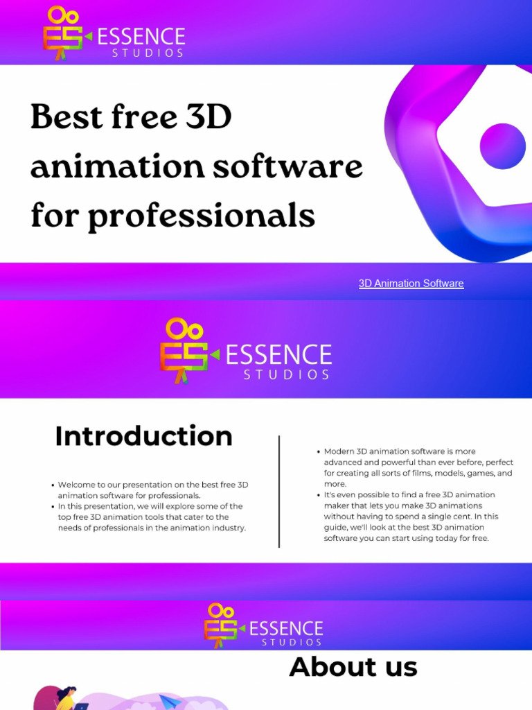 3D Animation Software For Beginners | PDF