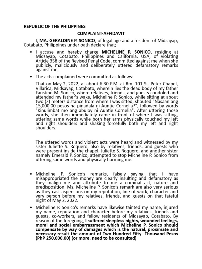 REVISED-Oral Defamation - Revised | PDF