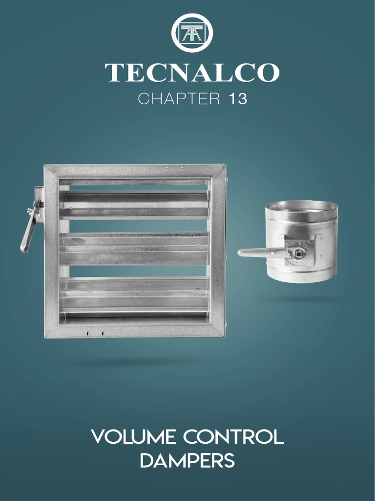 Volume Dampers Single Page | PDF | Duct (Flow) | Sheet Metal
