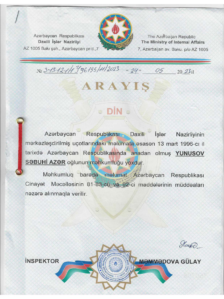 Yunusov Sebuhi-Arayis | PDF