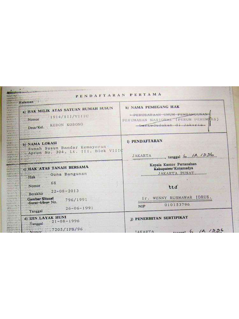 Alt Text Contoh Sertifikat Rumah | PDF