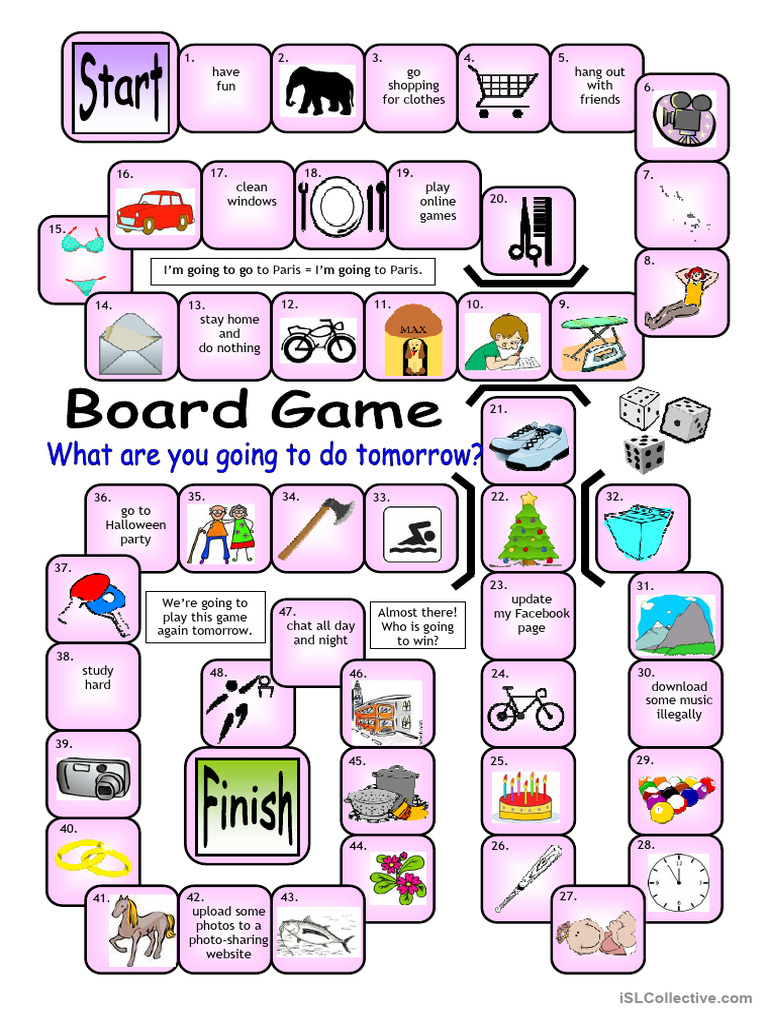 Board Game - What Are You Going To Do Tomorrow | PDF
