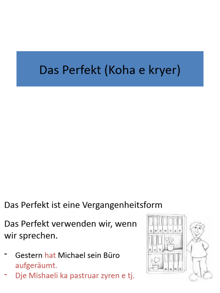 Das Perfekt (Koha e Kryer) | PDF