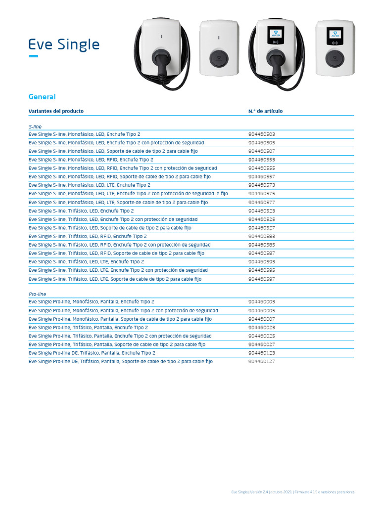 Ficha Técnica - Eve Single ES | PDF | Transport Layer Security | Enchufes y tomas de corriente ...
