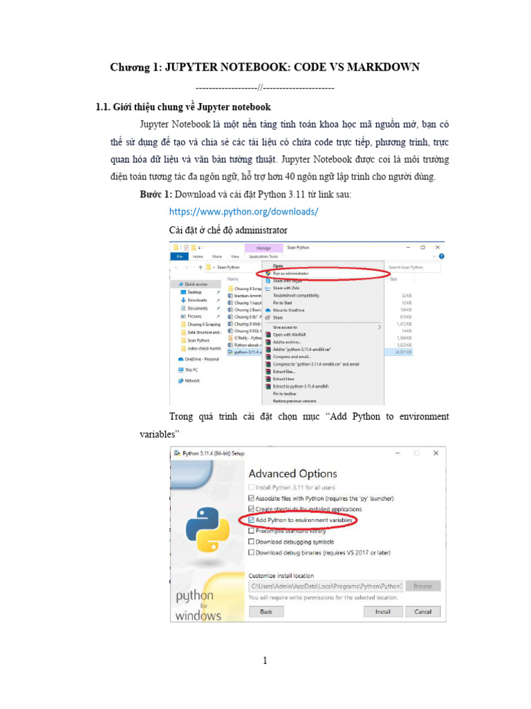 Chuong 1 Jupyter Notebook Code Vs Markdown New | PDF