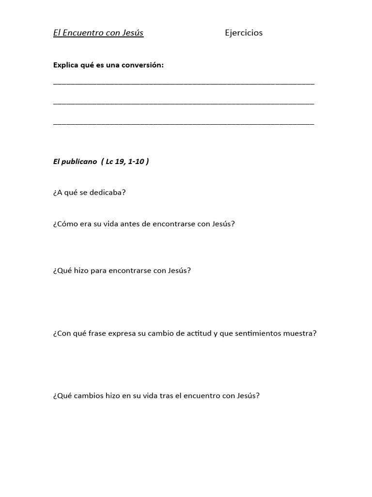 Encuentros Transformadores Con Jesús Pdf