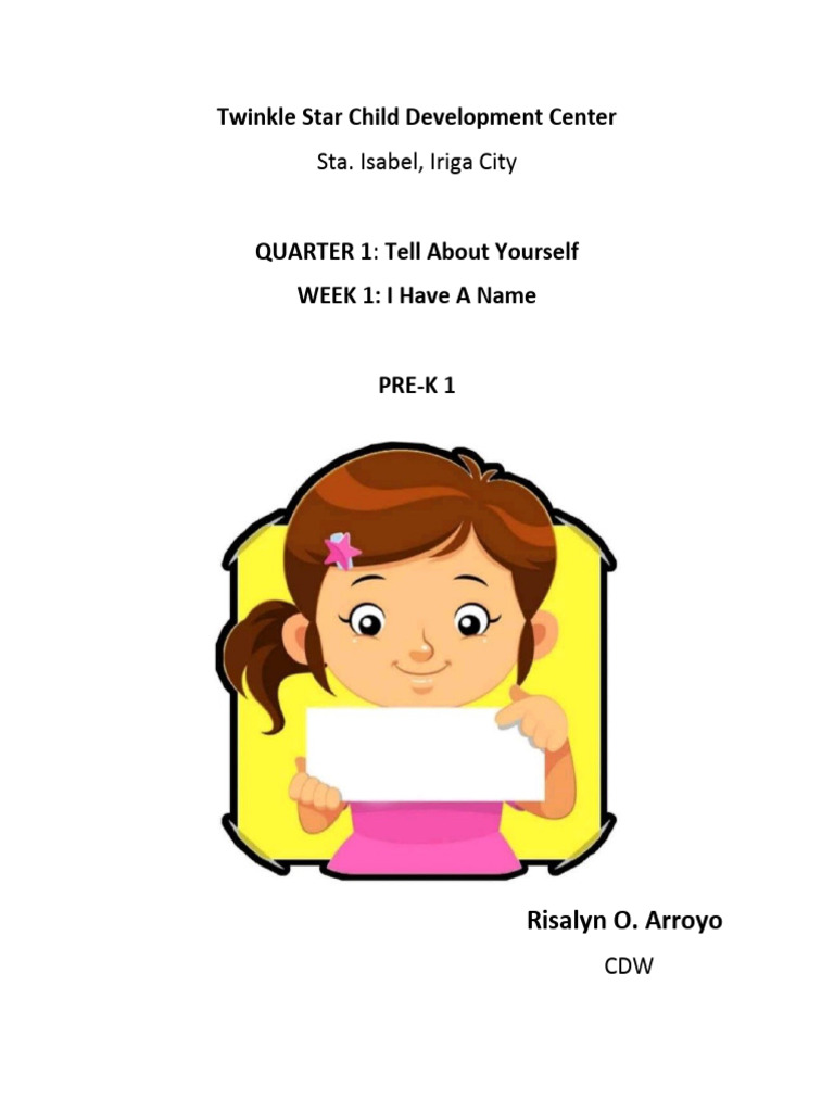 Sta. Isabel, Iriga City: Twinkle Star Child Development Center | PDF