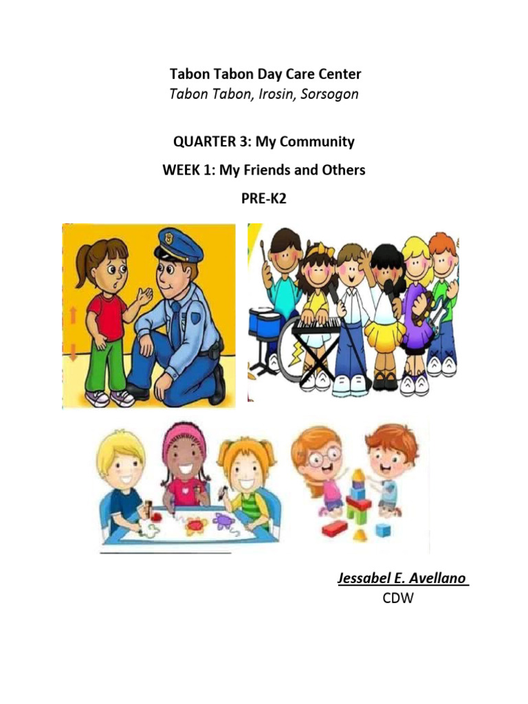 Tabon Tabon Day Care Community Activities | PDF | Wellness