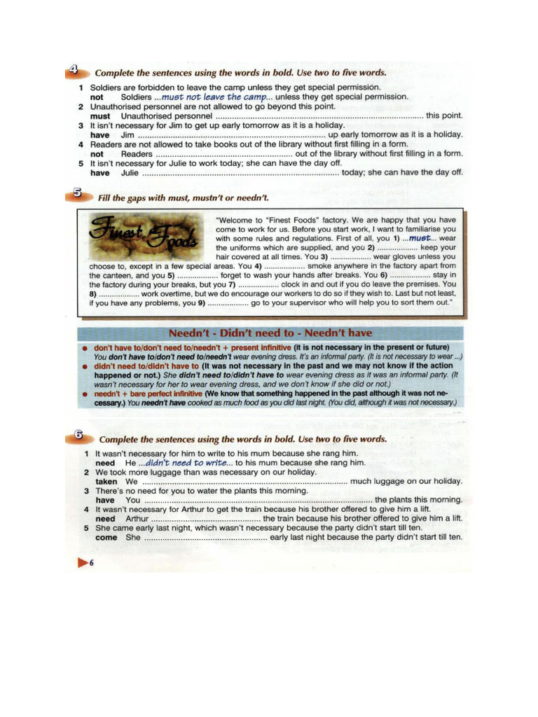 FCE Use of English Modals 1 | PDF