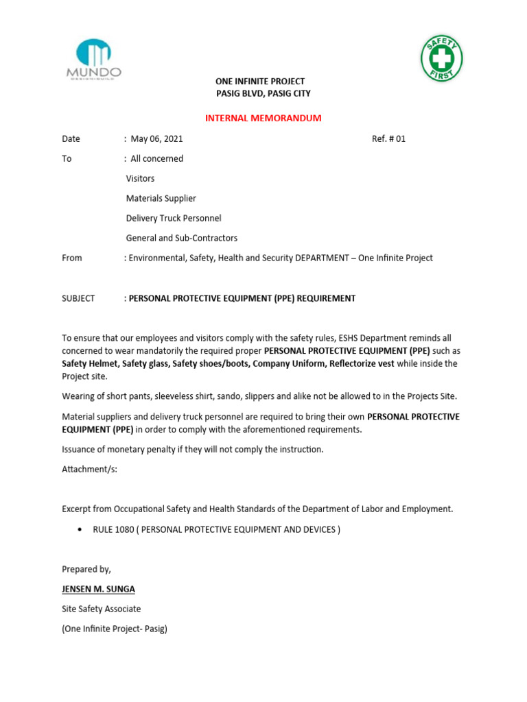 Internal Memorandum | PDF