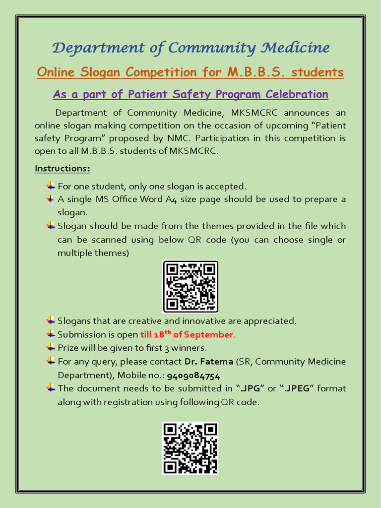 slogan competition pamphlet | PDF