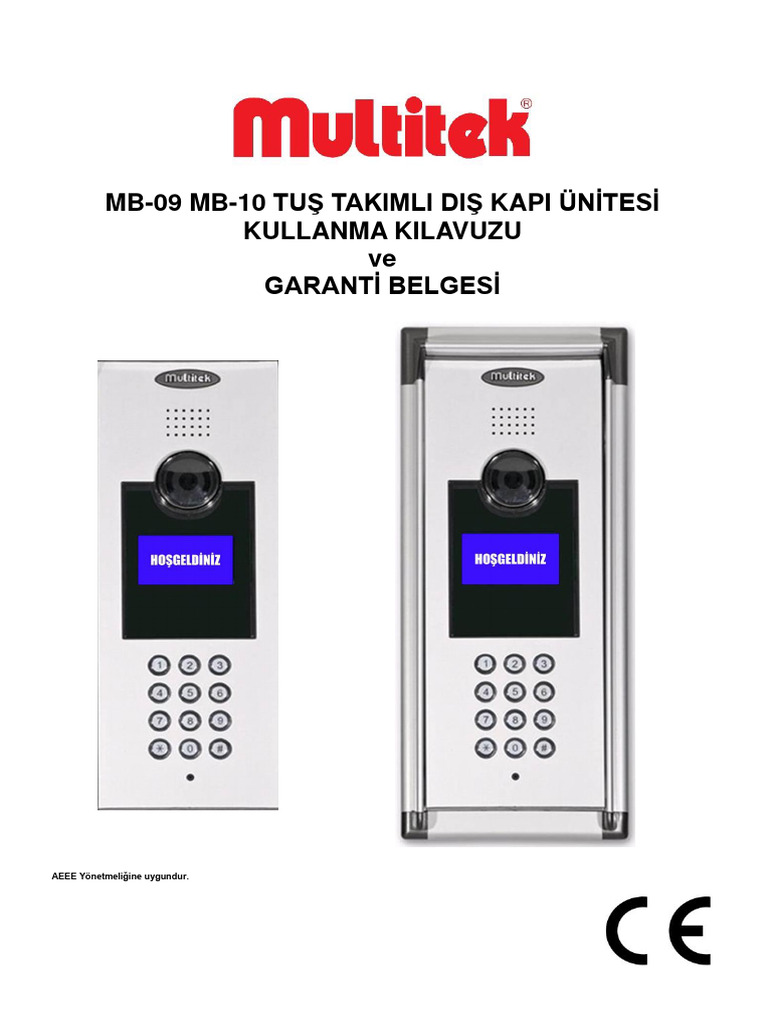 MB-09 MB-10 Kullanım Kılavuzu | PDF