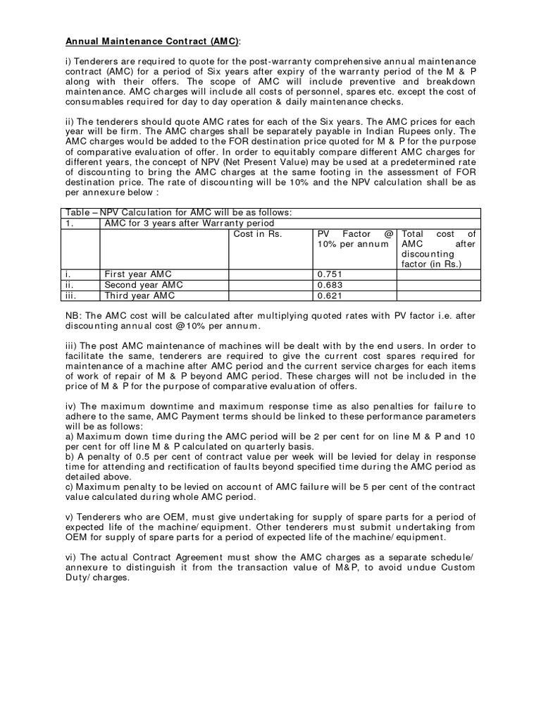Amc Conditions Pdf