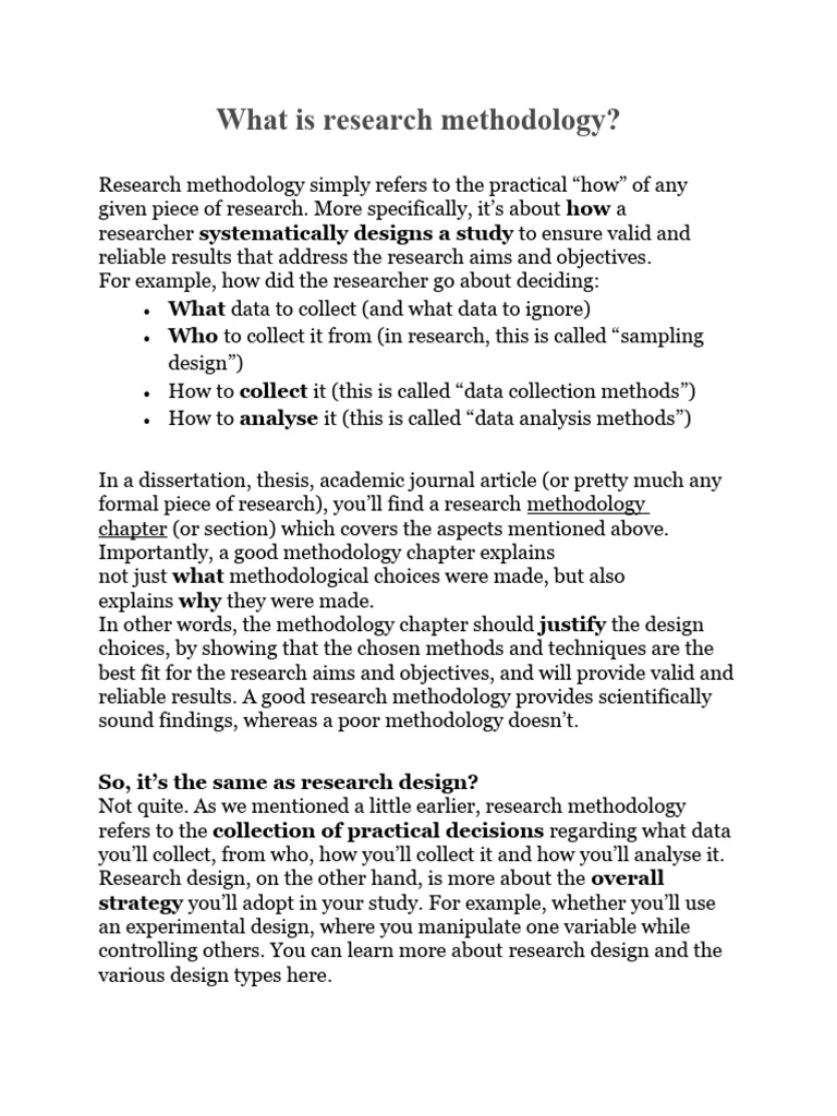 Research Methodology | PDF