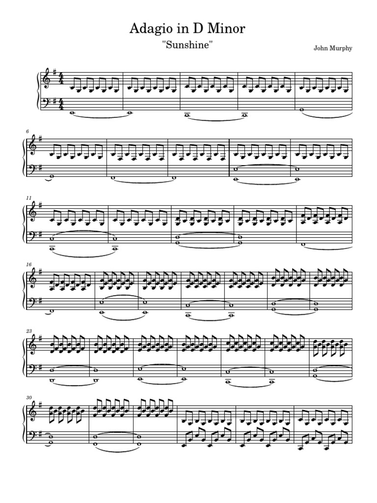 Adagio D Minor | PDF
