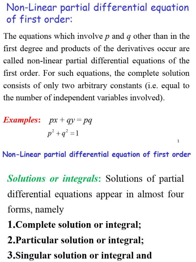 Charpits Method | PDF | Partial Differential Equation | Differential ...