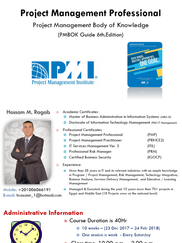01-03 Framework (PMP 6) | Download Free PDF | Project Management | Business