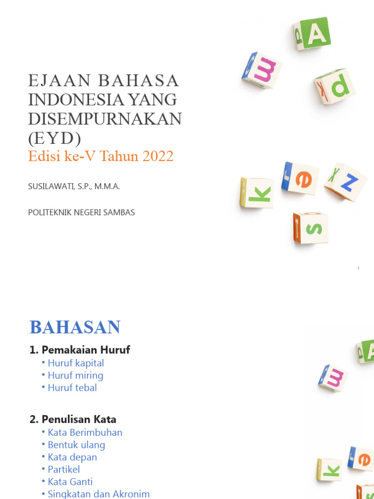 2.b EYD Edisi V 2022 | PDF