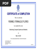 TESDA Sample Training Certificate | PDF | Computer Science | Computer ...