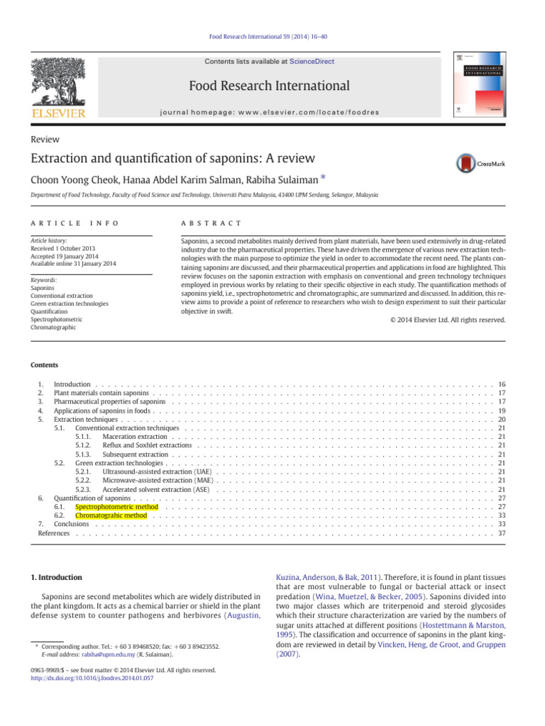 Cheok Et Al. 2014 - Review - Colorimetric and HPLC Tables | PDF ...