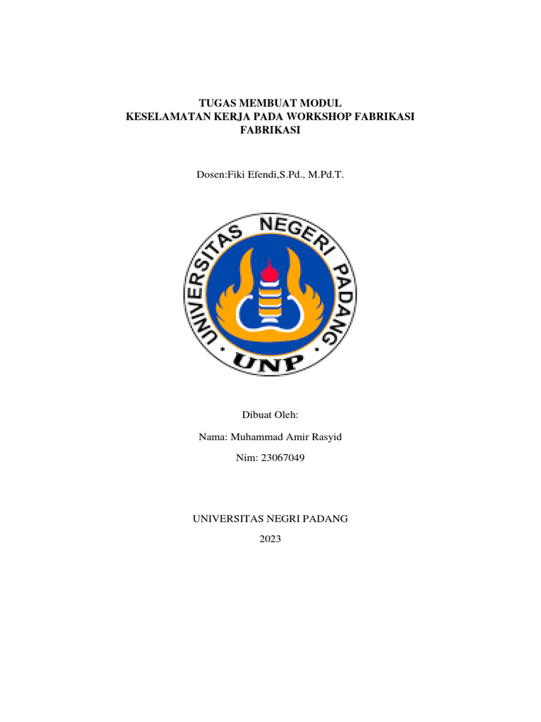 Keselamatan Kerja di Workshop Fabrikasi | PDF