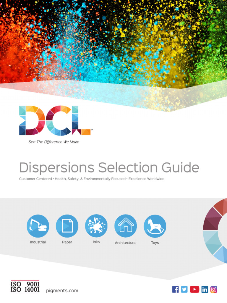 DCL Pigment Dispersions Overview | PDF | Materials