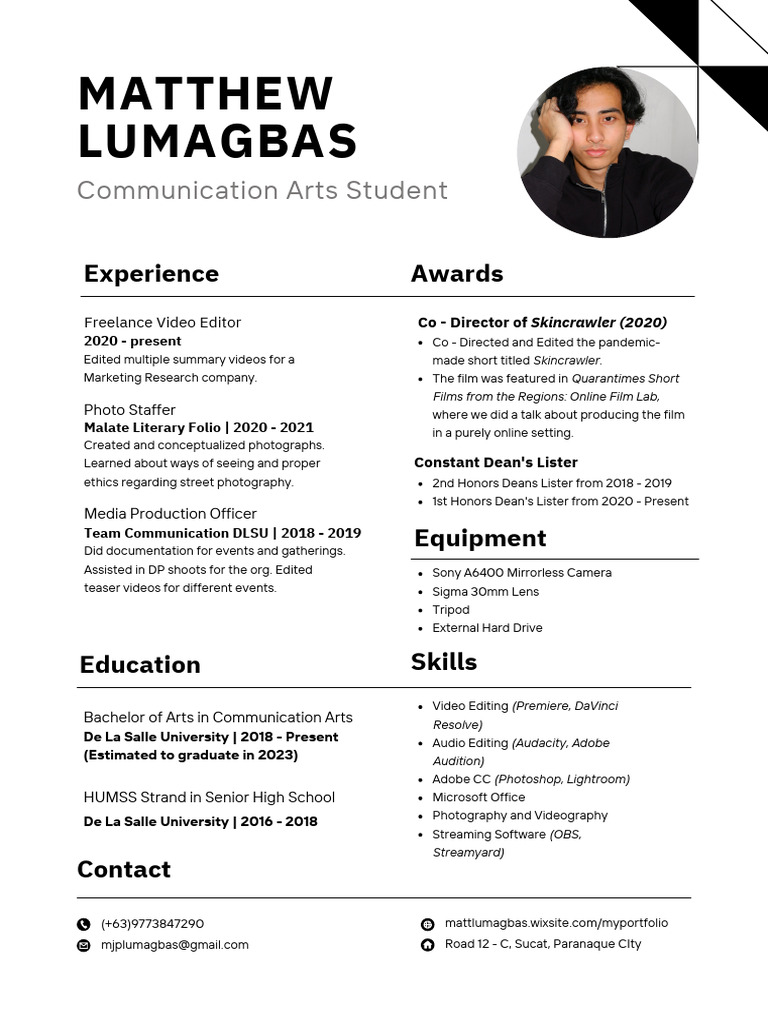Matt Resume Profile | PDF